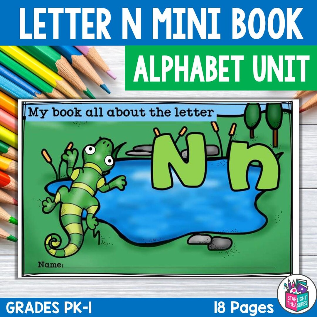 Letter N Mini Book: Alphabet Learning Activity (digital Download) - Etsy UK