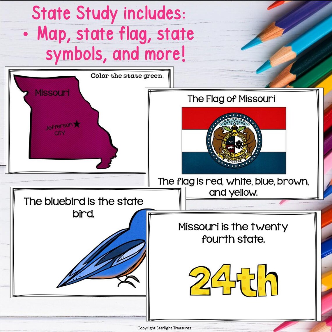 Missouri Mini Book for Early Readers - A State Study - Etsy