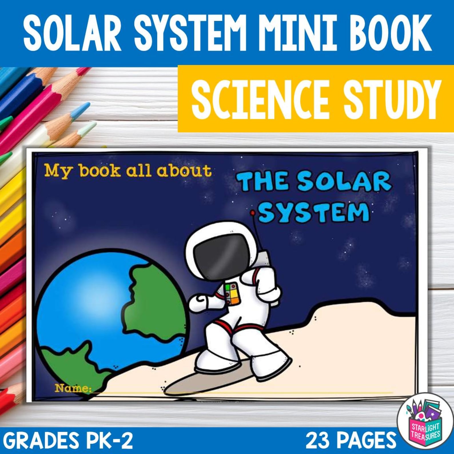 Solar System Mini Book for Early Readers: Space Activities for Kids - Etsy
