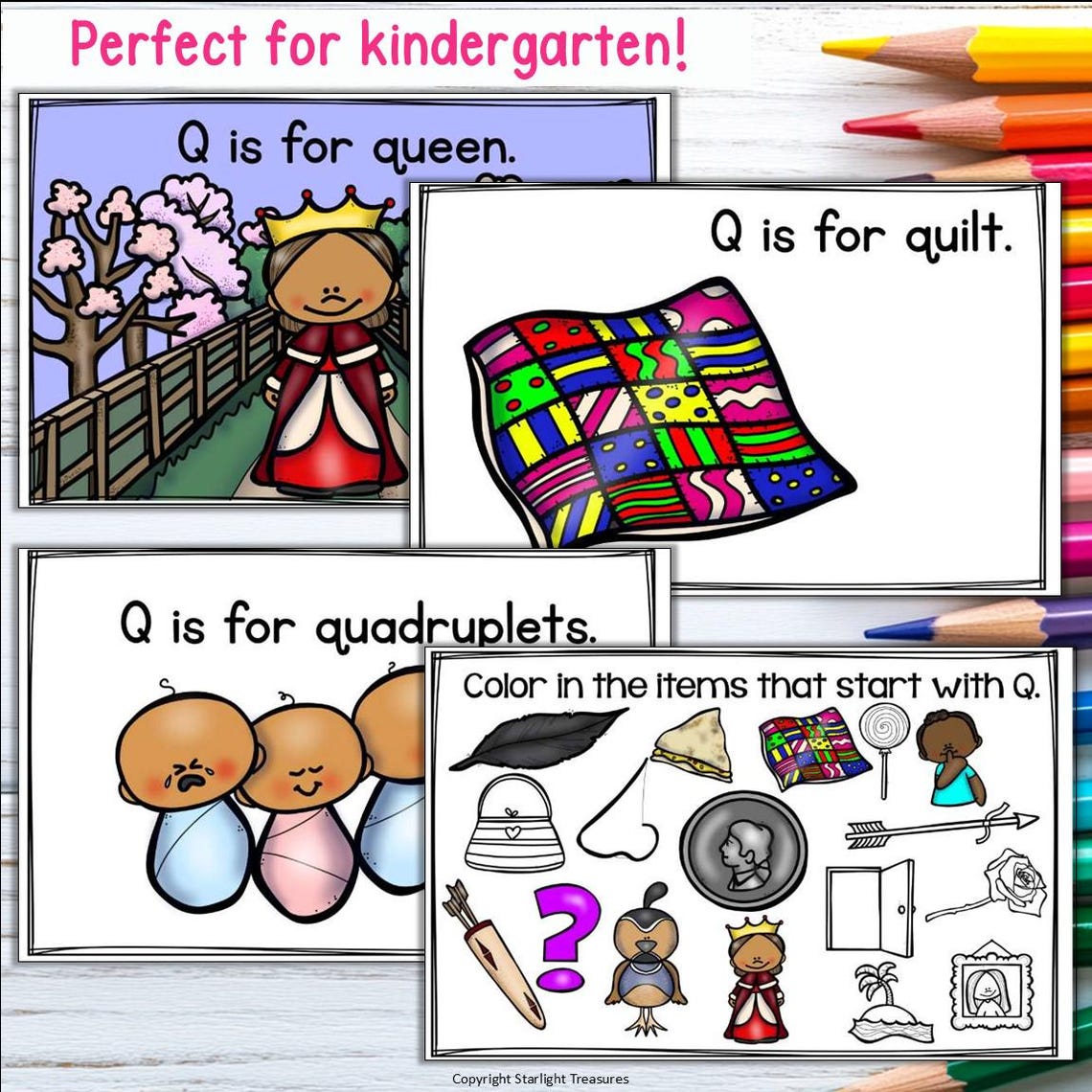Letter Q Mini Book: Alphabet Learning Activity (digital Download) - Etsy