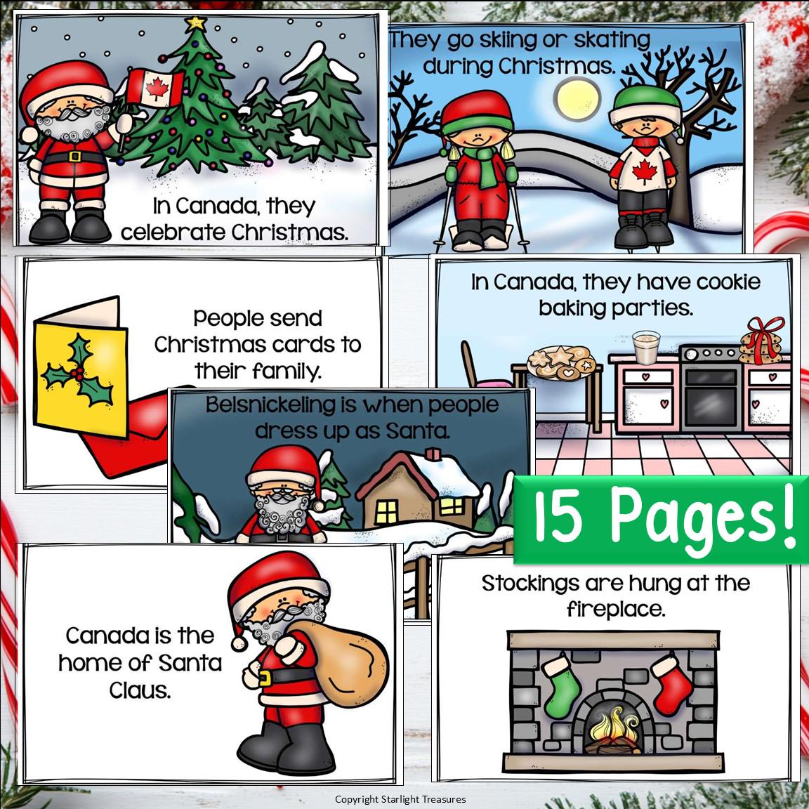 Christmas in Canada Mini Book for Early Readers - Christmas Activities ...