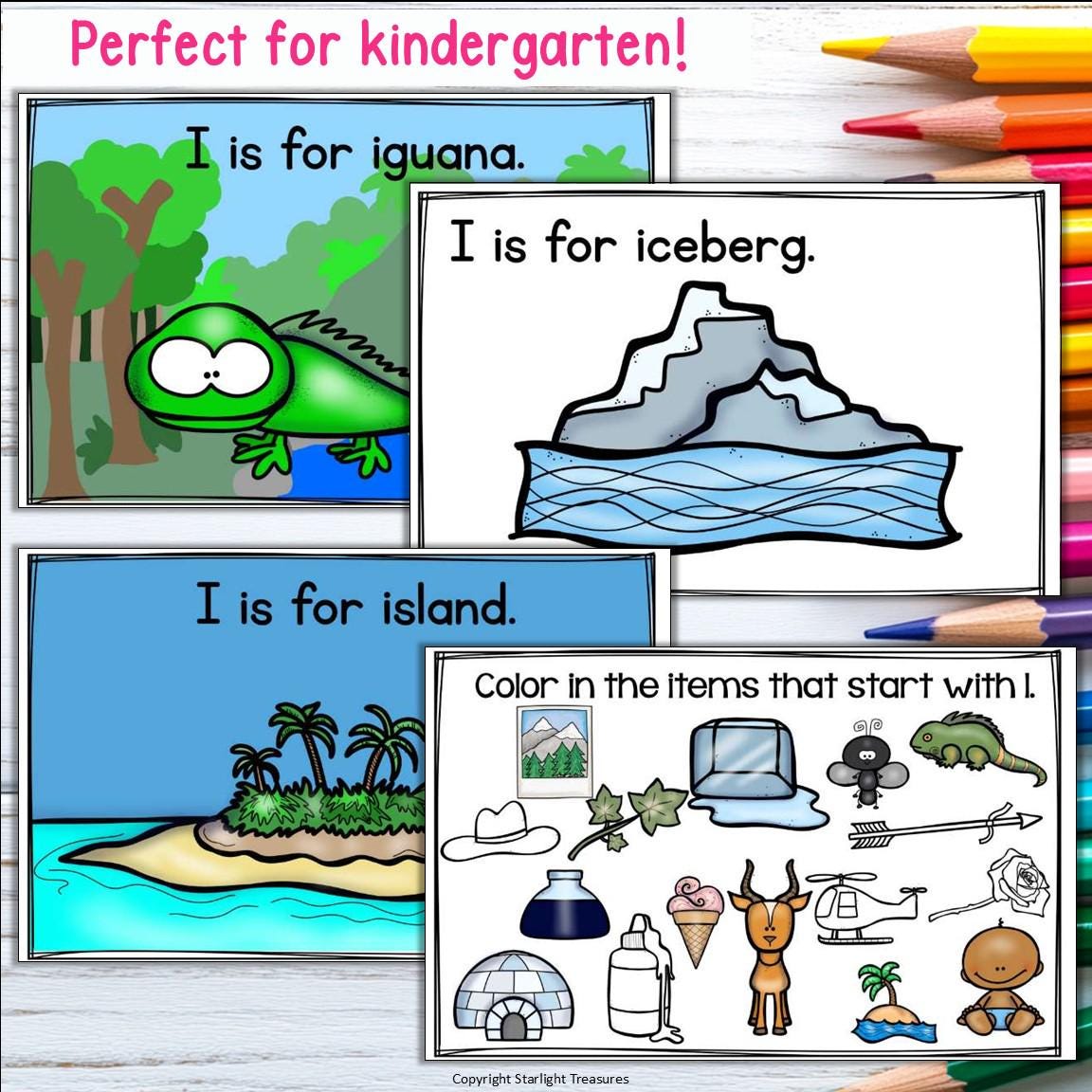 Letter I Mini Book: Alphabet Learning Activity (digital Download) - Etsy