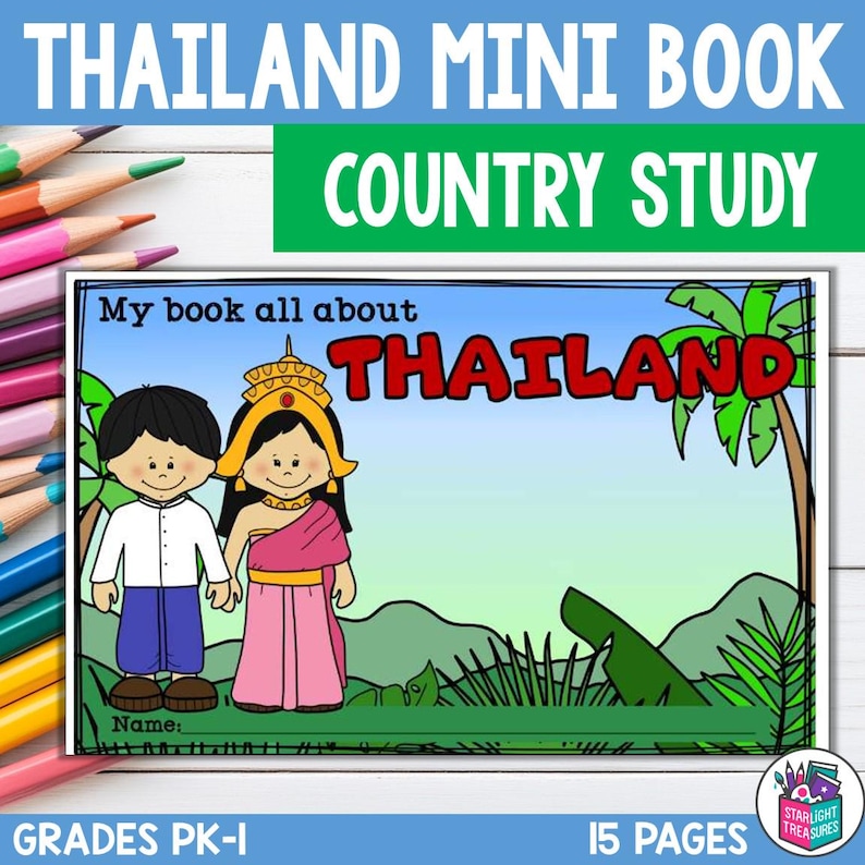 Thailand Mini Book: Early Readers Country Study (digital Download) - Etsy