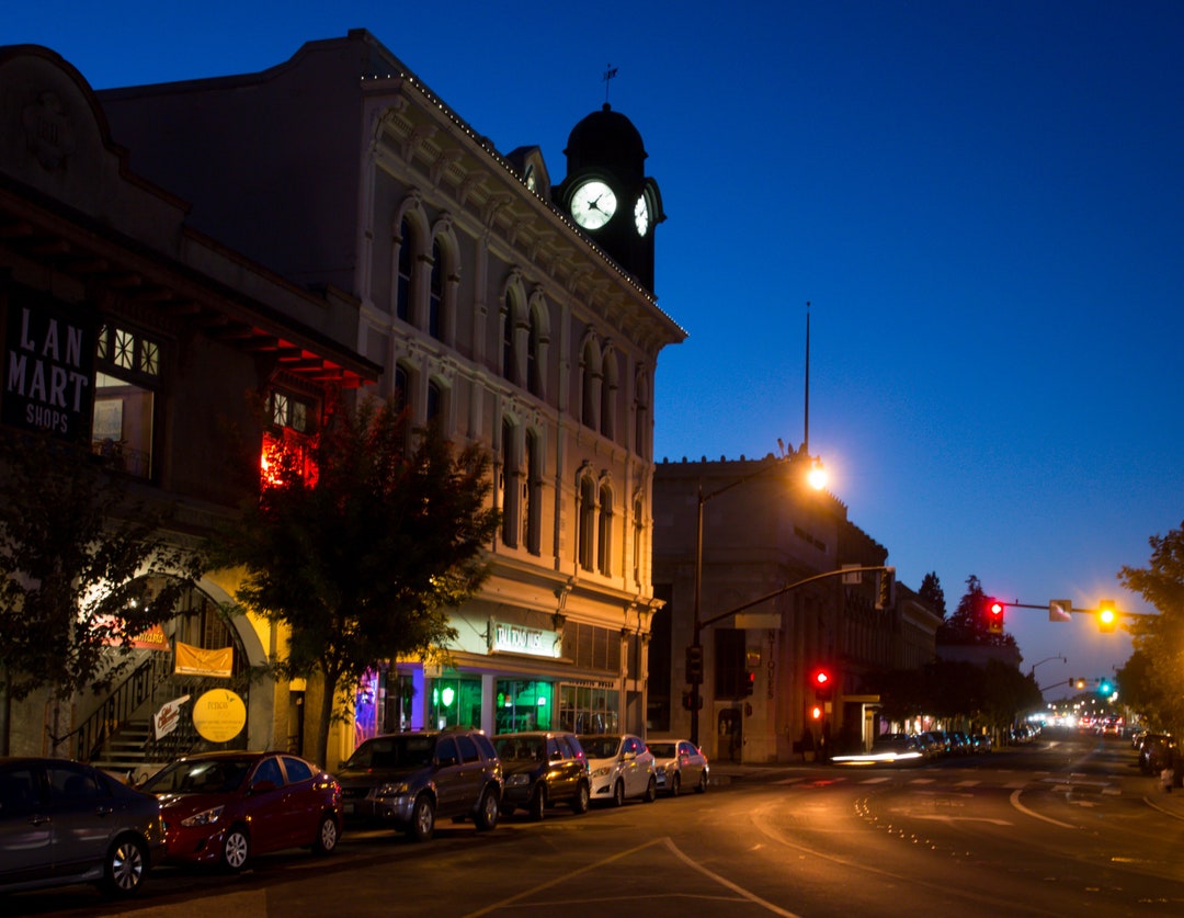 Petaluma Clock Tower at Night 131 Years of Timeless Beauty Premium ...