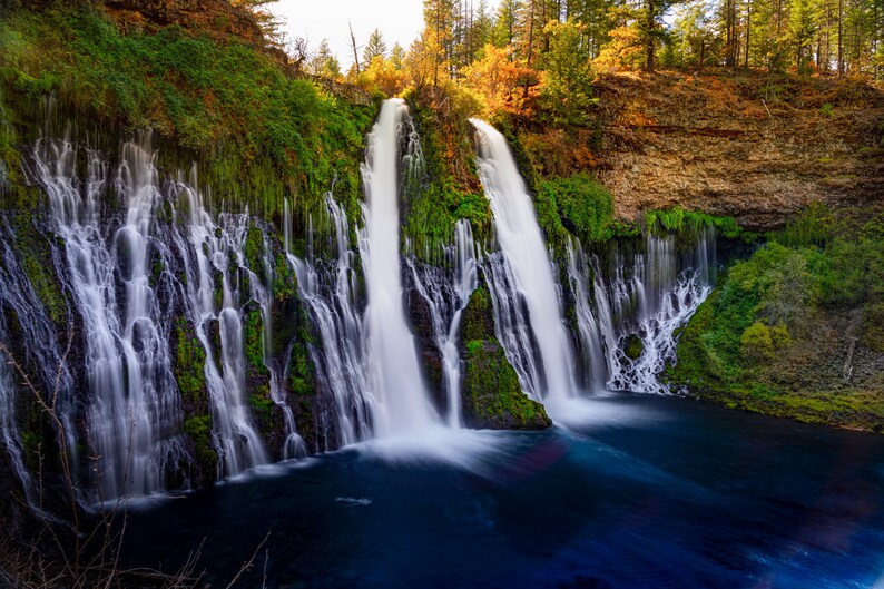 Captivating Falls: Nature Print for Wall Decor Burney Falls Landscape ...