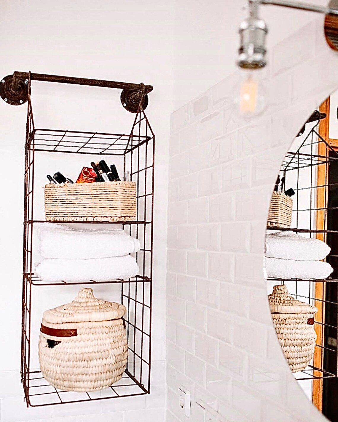 Maizon Zoe Woven Laundry Basket Set of 3 Palm Basket Round - Etsy