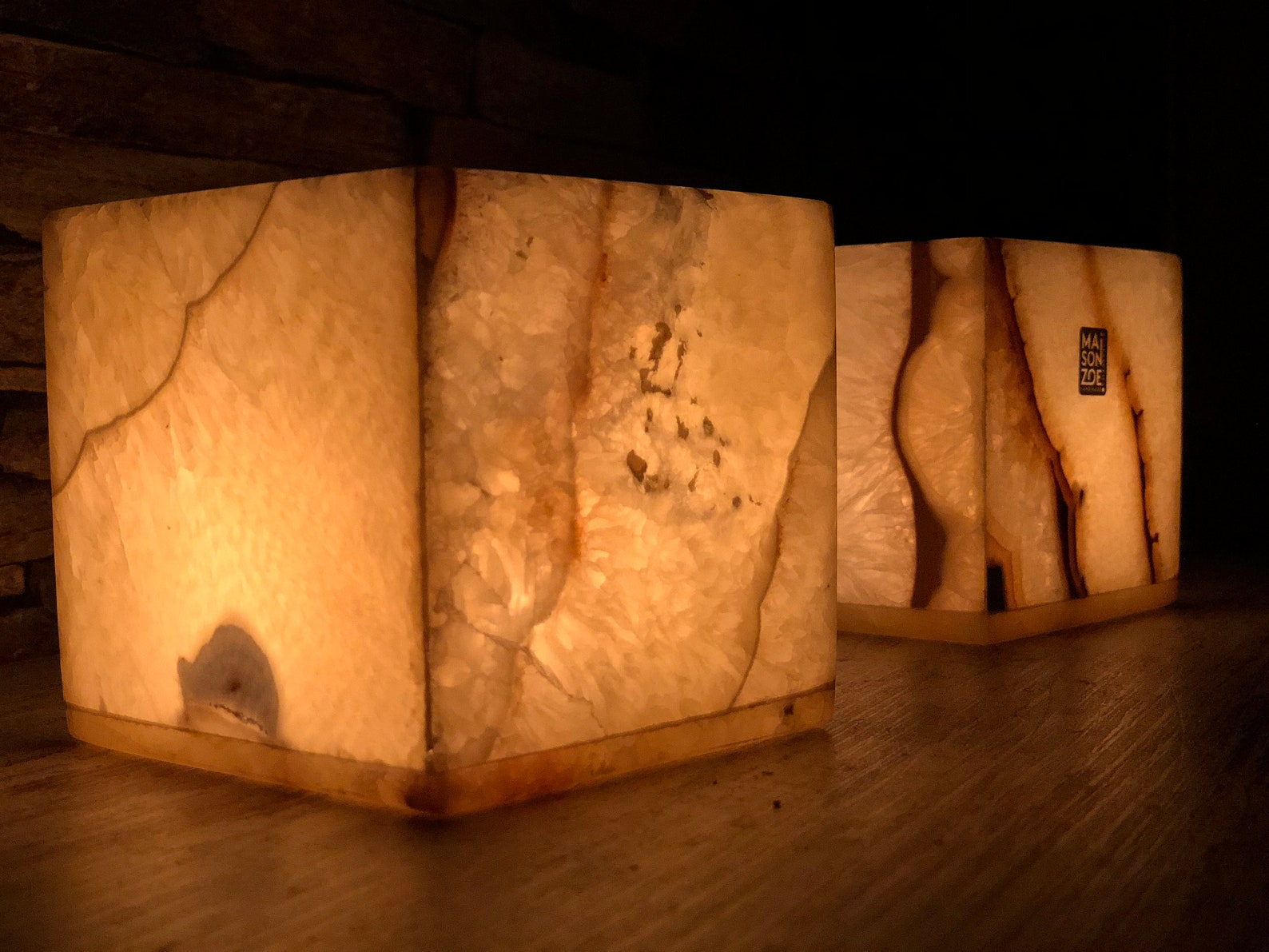 Maison Zoe Alabaster Candle Holder Set of 2 Tea Light Holder - Etsy