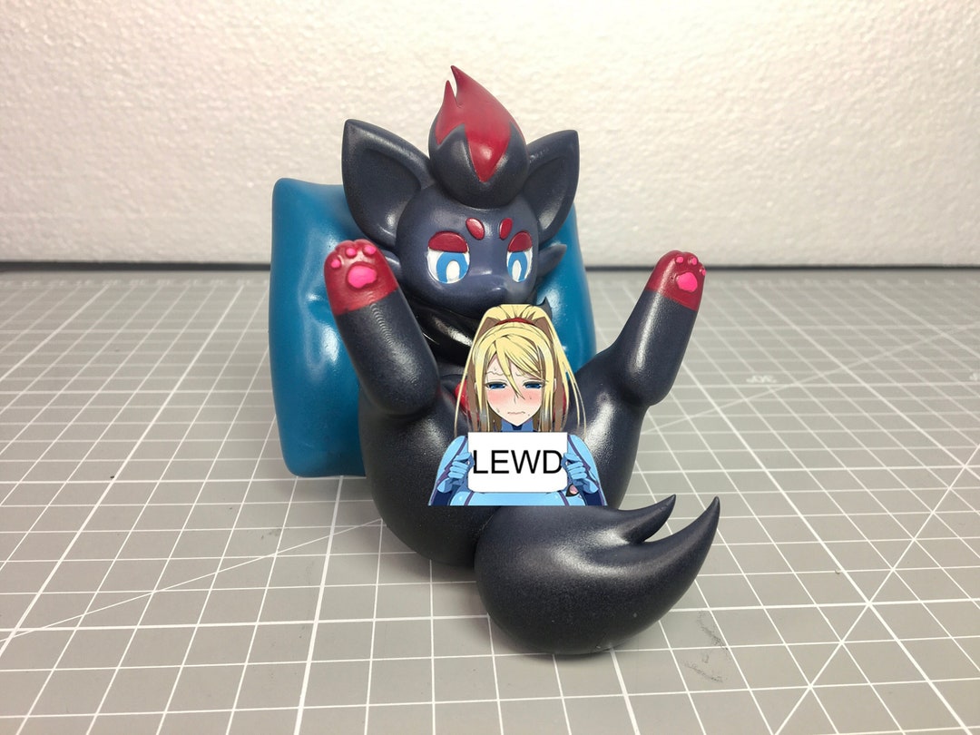 Zorua Pink Paws Hand Painted Figurine - Etsy
