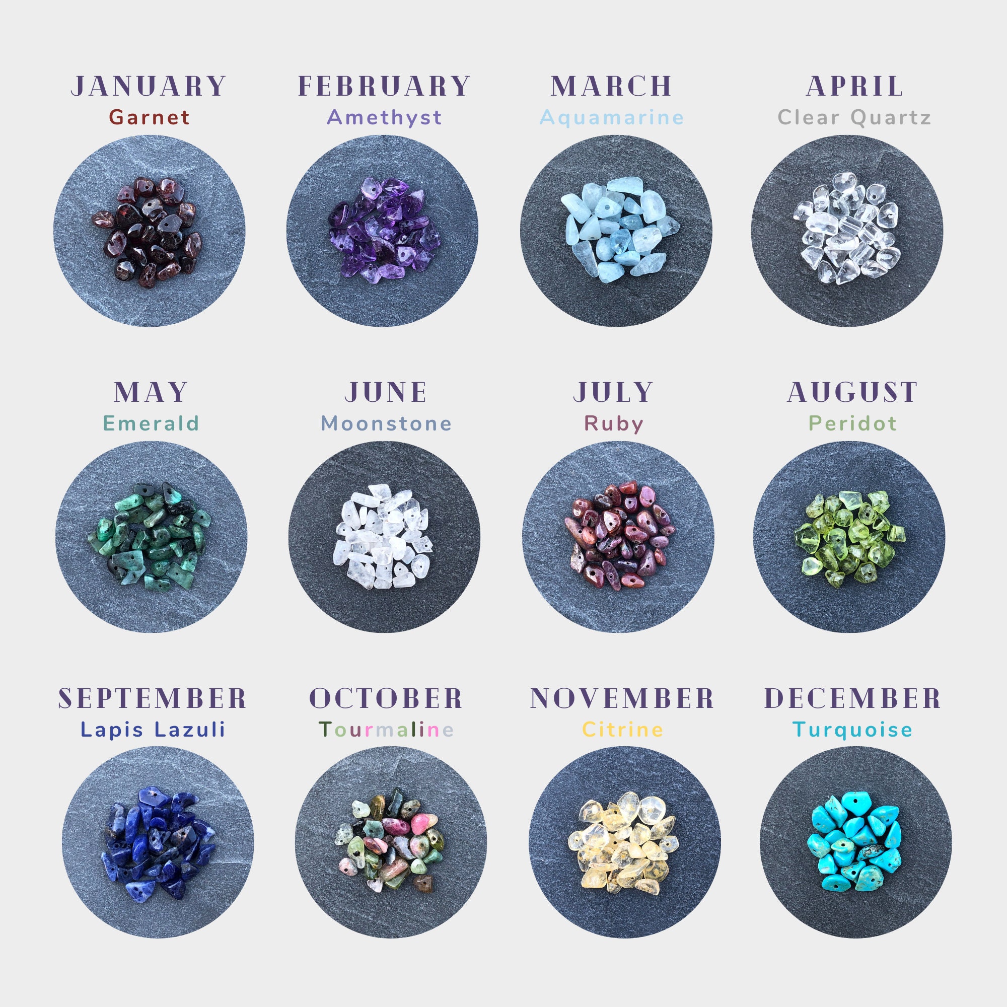 Family Birthstone Necklace Design Your Own Personalized | Etsy