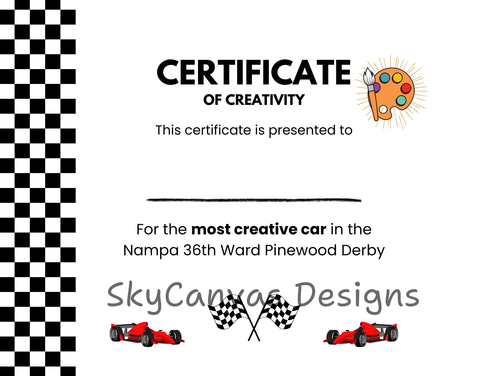 Pinewood Derby Certificates | Editable & Printable Cub Scouts Awards ...