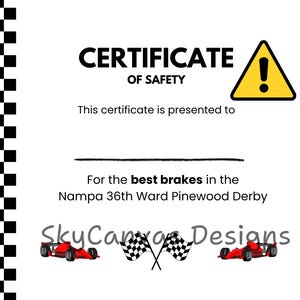 Pinewood Derby Certificates | Editable & Printable Cub Scouts Awards ...