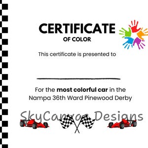 Pinewood Derby Certificates | Editable & Printable Cub Scouts Awards ...