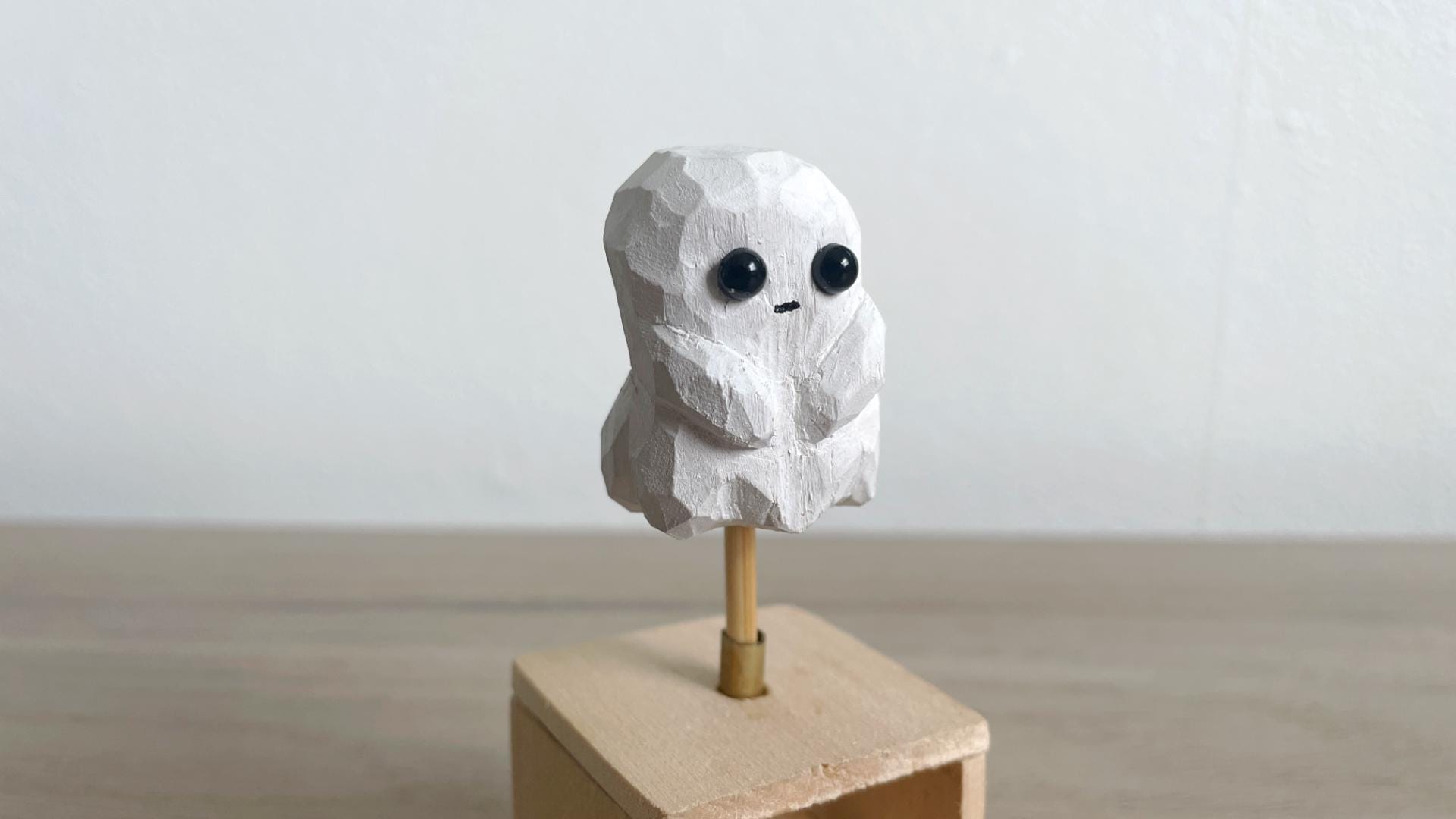 Cute Ghost Automata Kinetic Sculpture Mechanical Toy Halloween Gift ...