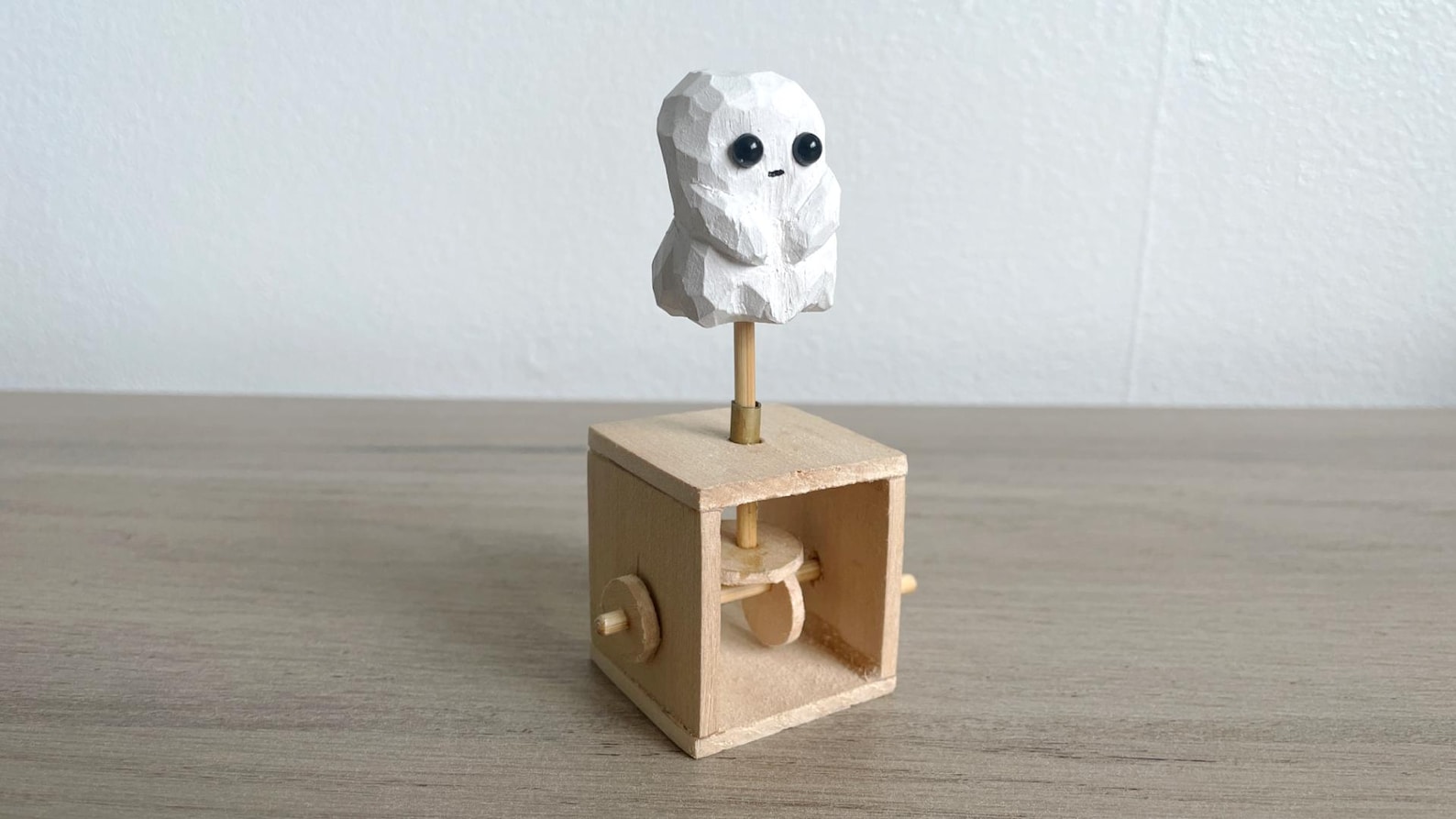 Cute Ghost Automata, Kinetic Sculpture, Mechanical Toy, Handmade ...