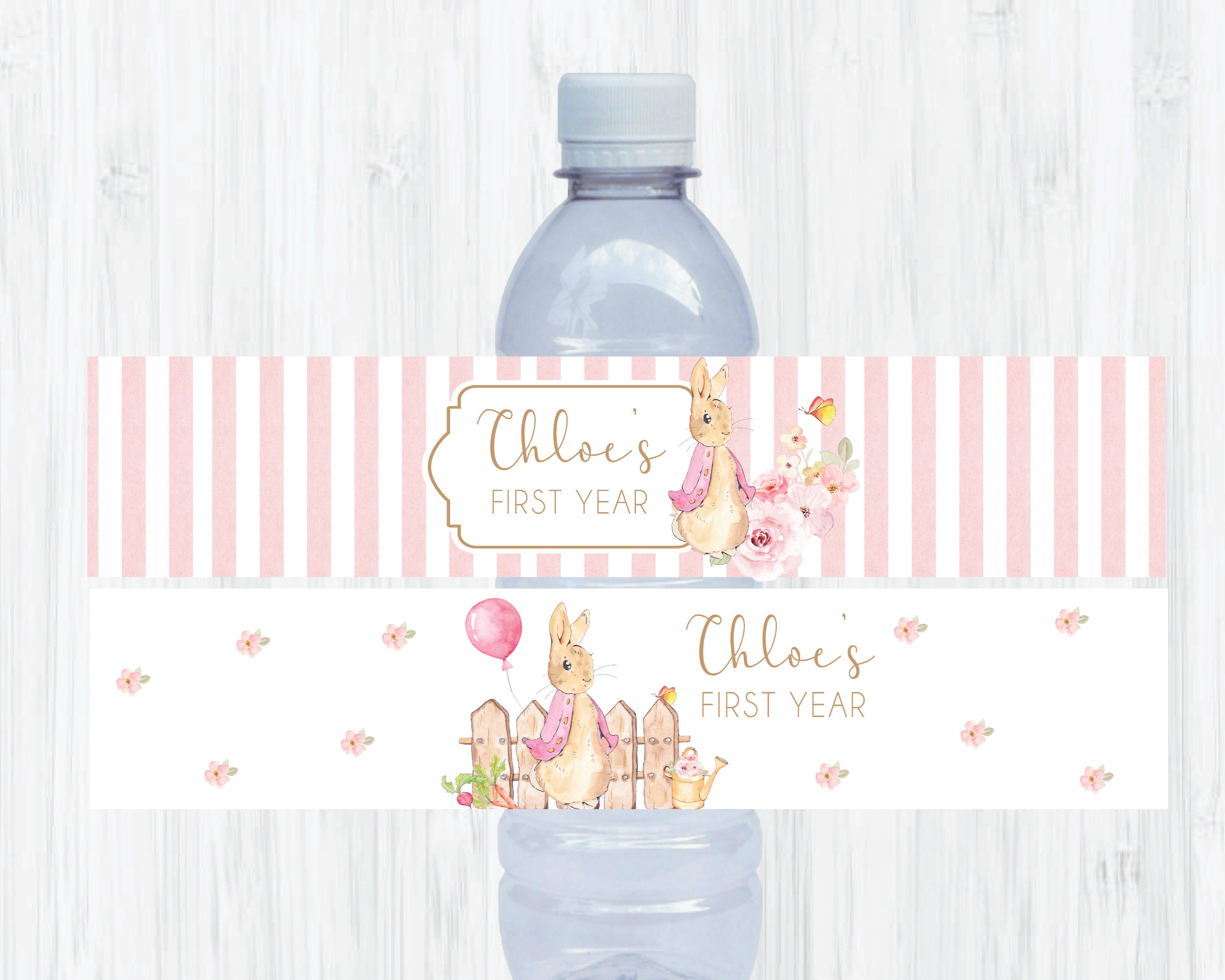 Peter Rabbit Water Bottle Label Girl Peter Rabbit Watercolor Label ...