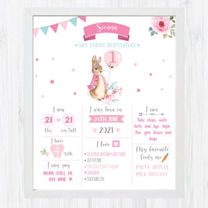 Digital Flopsy Bunny Birthday Cupcakes Topper - Etsy