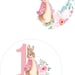 Digital Flopsy Bunny Birthday Cupcakes Topper - Etsy