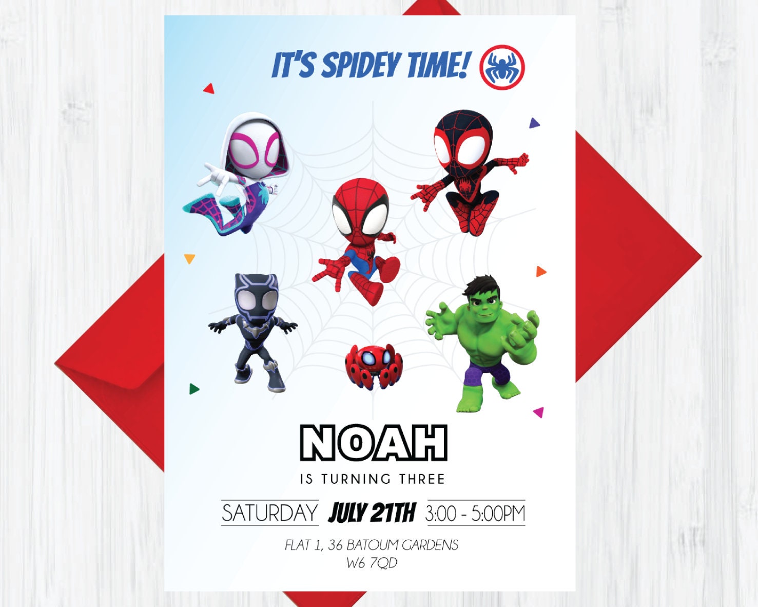 Spidey Invitation Spidey and His Amazing Friends Birthday Party Invite ...