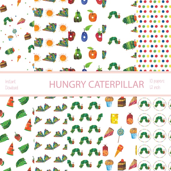 The Very Hungry Caterpillar Pattern Sheets Sweet And Lovely Crafts: