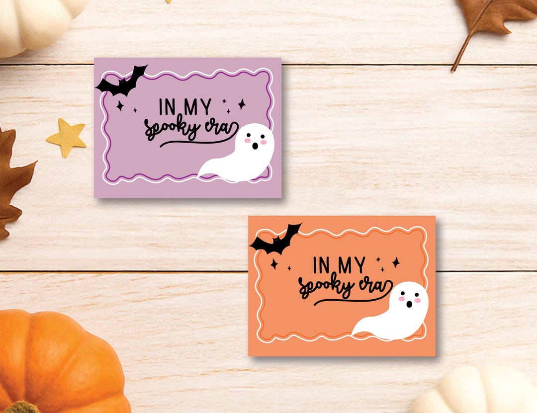 Printable Halloween Gift Tags | “in My Spooky Era” Halloween Labels ...
