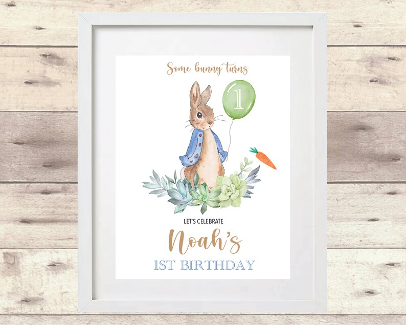 Editable Peter Rabbit Birthday Invitation - Peter Rabbit Birthday ...