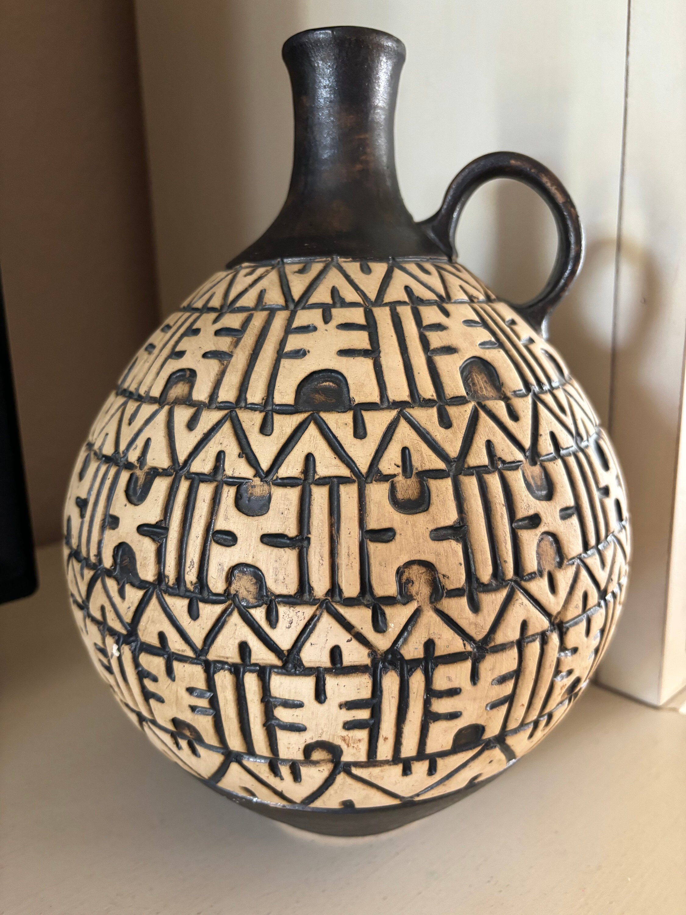 Signed Pottery Vase Eclectic - Etsy