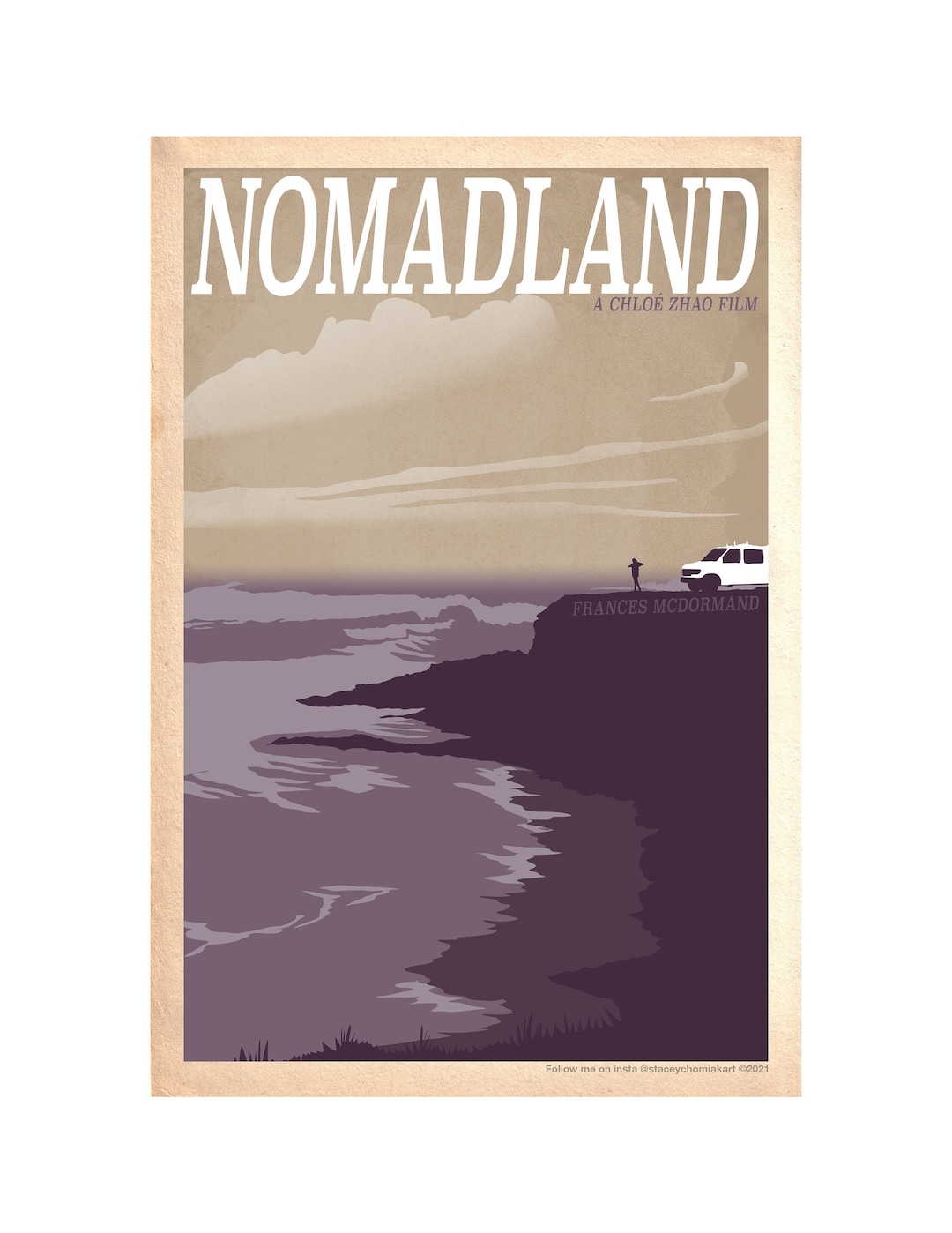 Minimalist Poster Design of "nomadland" [2020] - Etsy