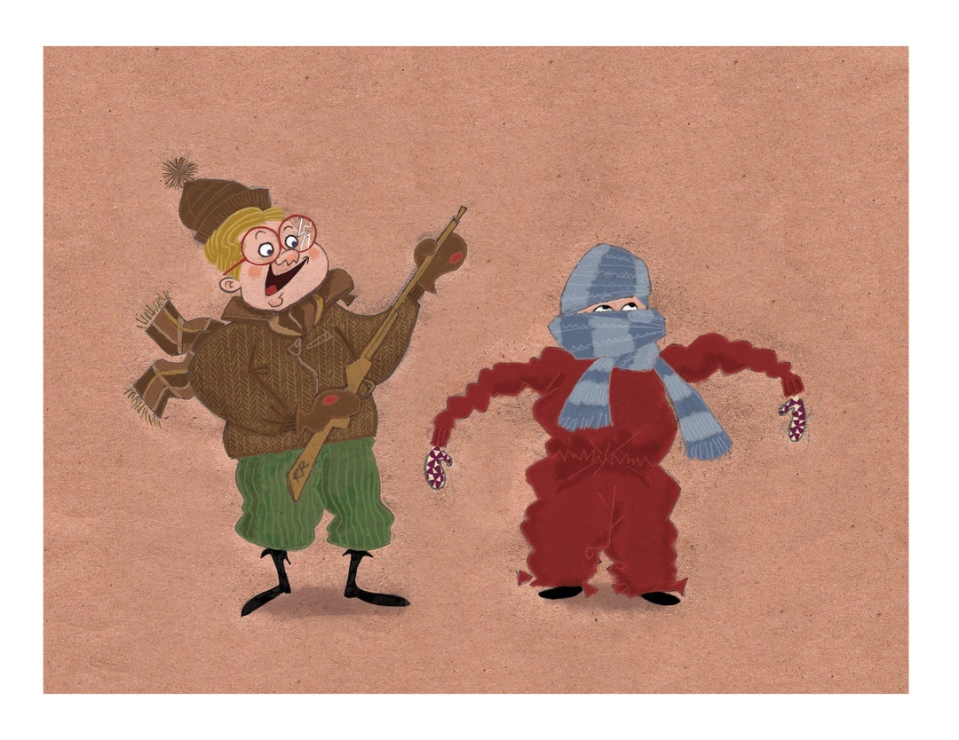 Illustration of Ralphie & Randy From a Christmas Story - Etsy