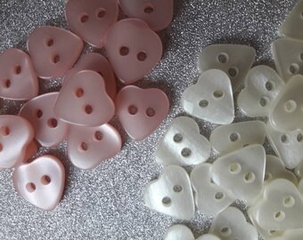 Heart buttons | Etsy