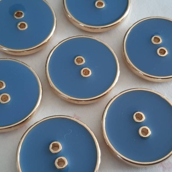 Light Blue Buttons - Etsy UK