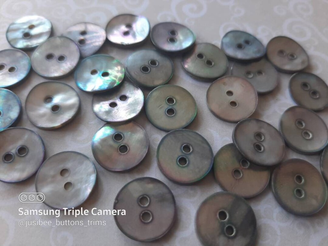 1/2 20L 12mm Smoke Agoya Shell Buttons - Etsy UK