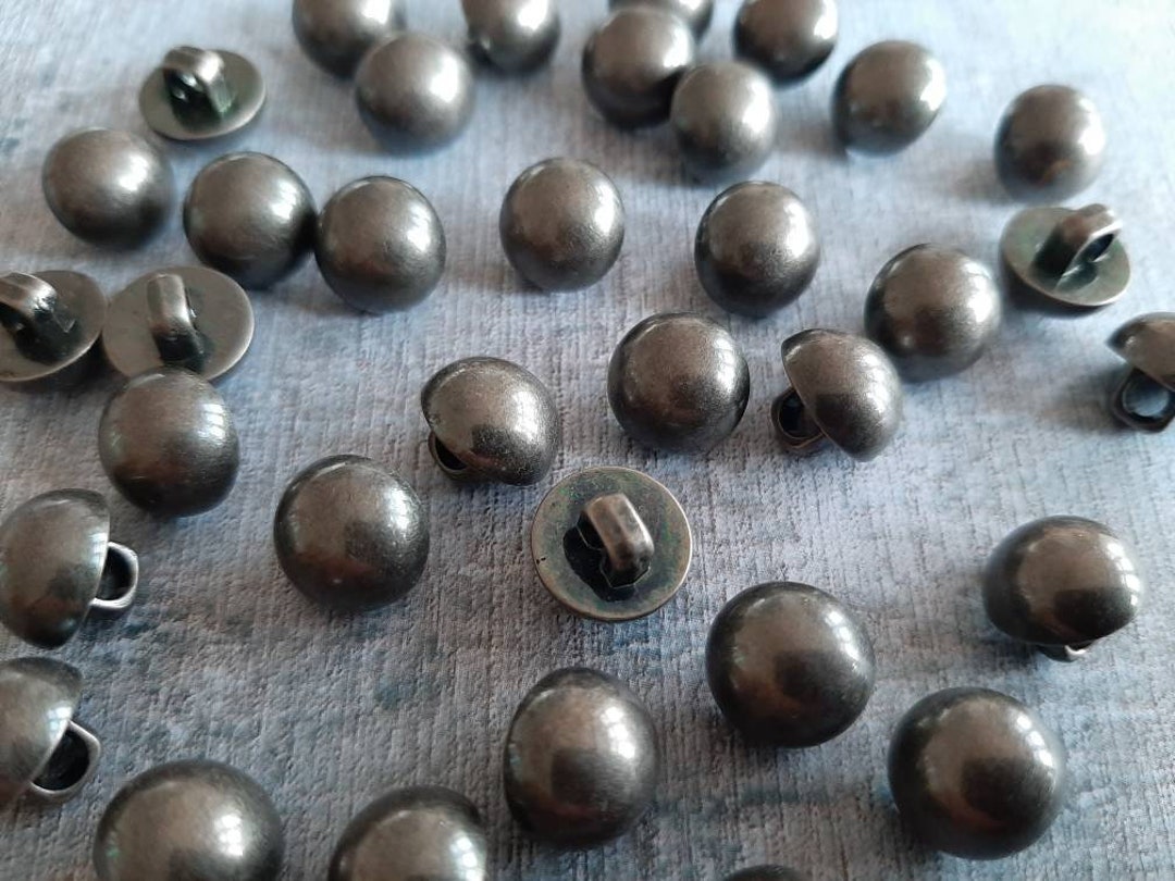 3/8 16L 10mm Dark Pewter Half Ball Shank Buttons - Etsy