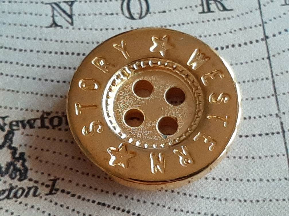 11/16 28L 18mm Western Style Gold Buttons Last 8 Only | Etsy