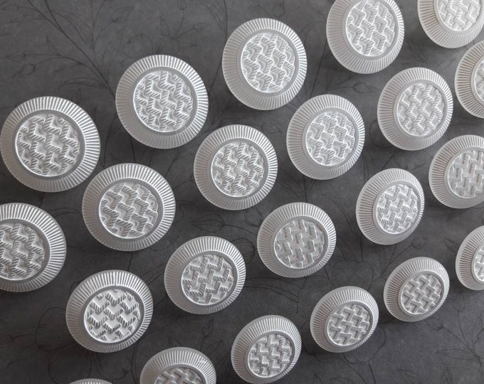 10, White Resin Buttons, White Buttons, 19mm Buttons, Craft Buttons ...