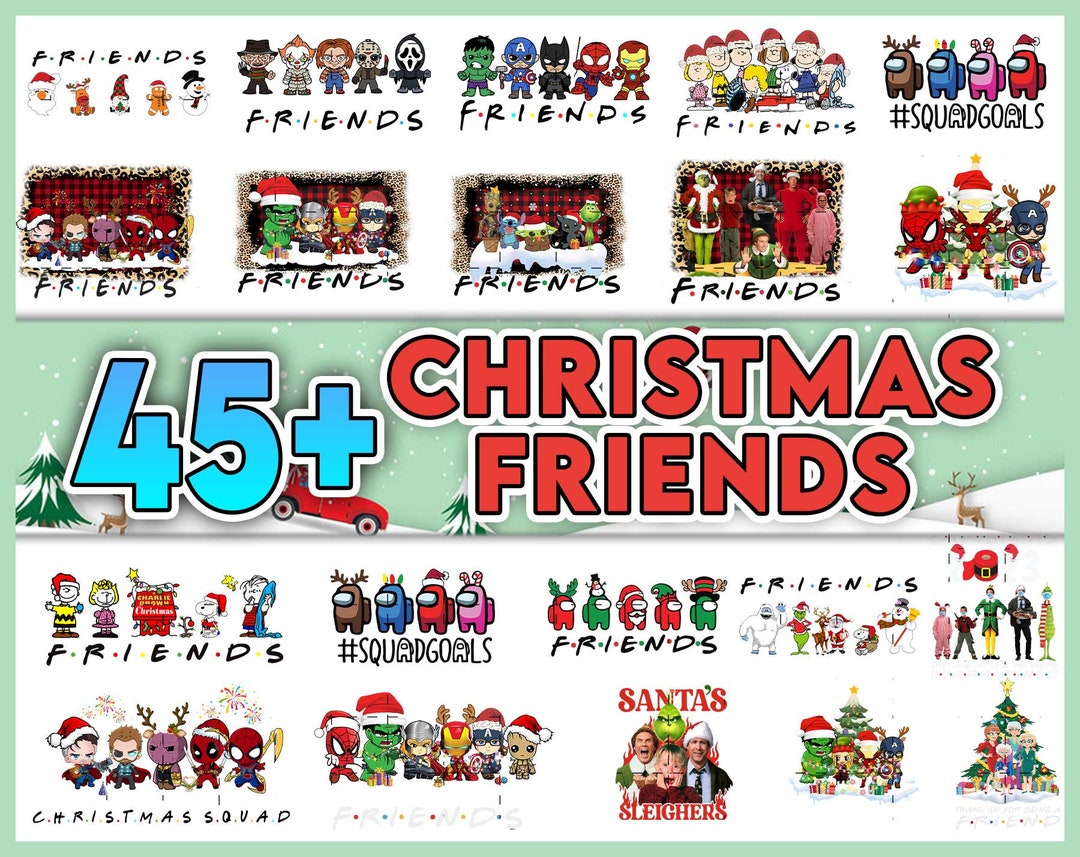 45 Christmas Friends PNG Bundle Christmas Friends Png - Etsy
