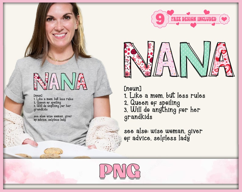 Nana Png Nana Definition Png Mothers Day Png Mothers Day Etsy