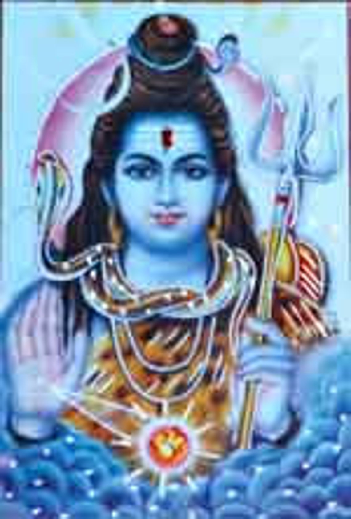 Shiva 5x7 Laminated Altar Card SH3 - Etsy