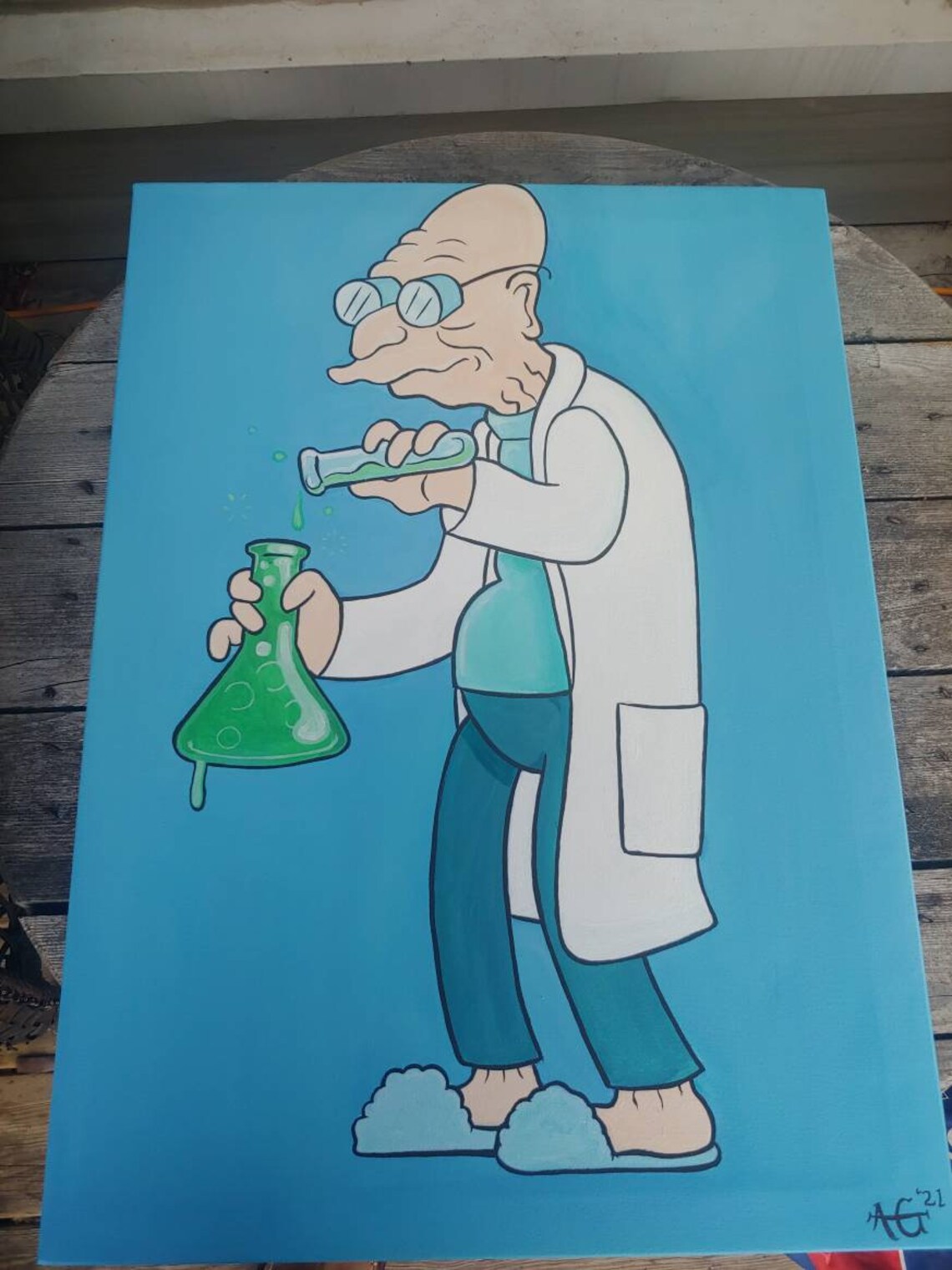 Futurama Professor Farnsworth - Etsy