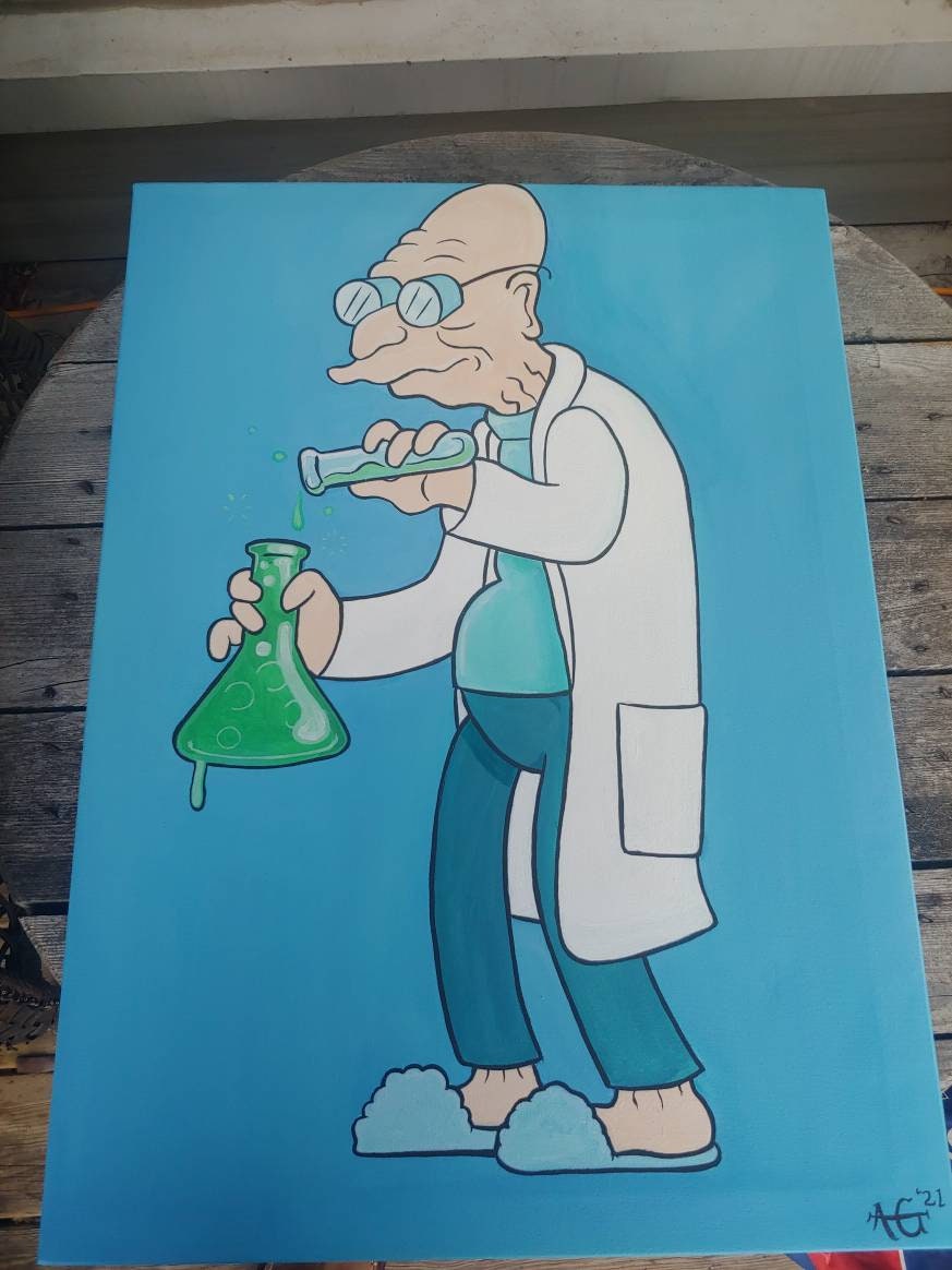 Futurama Professor Farnsworth - Etsy