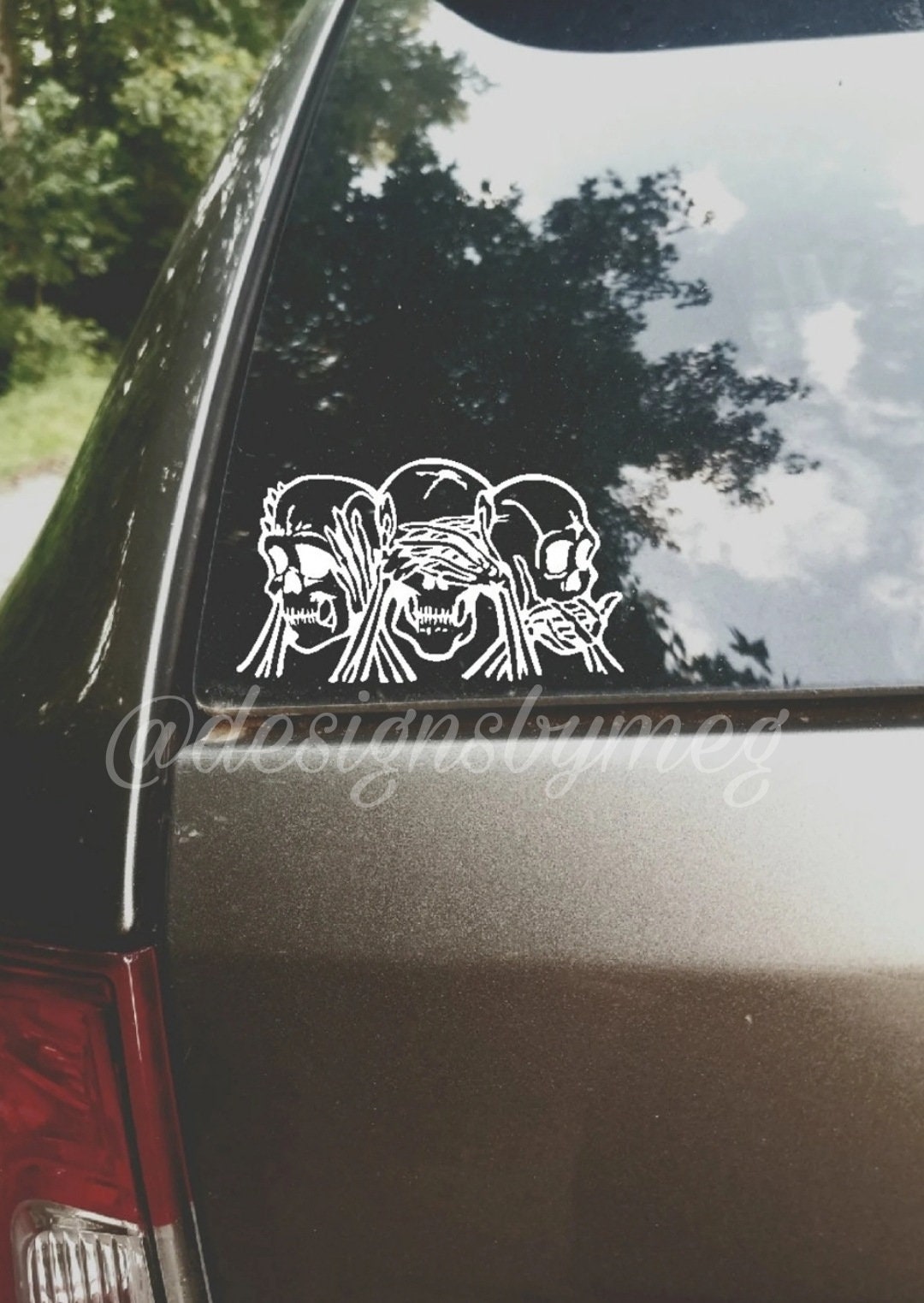 Hear No Evil, See No Evil, Speak No Evil Skeleton Decal - Etsy