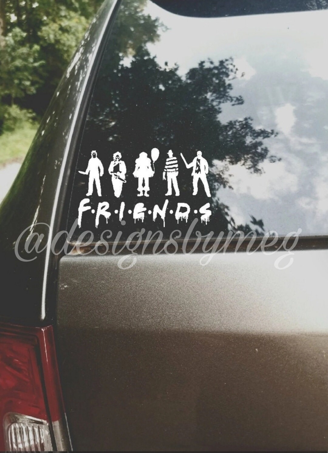 Horror Friends Vinyl Car Decal - Etsy