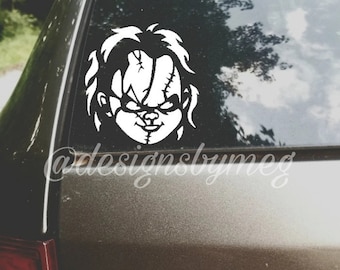 Kids in Car Chucky Childs Play Vinyl Decal Sticker Pop Culture Horror ...