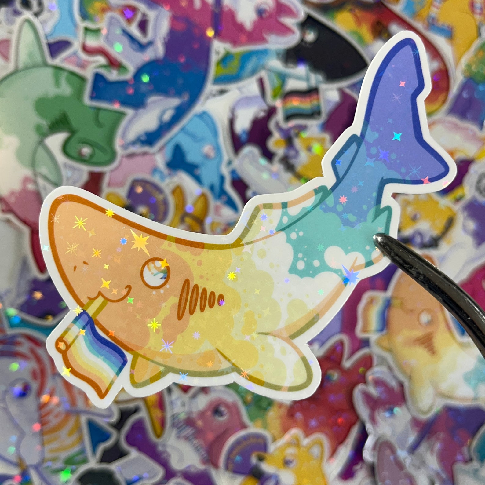 Genderfaun Pride Stickers! - Shark, Dog, Cat, Dinosaur Designs ...