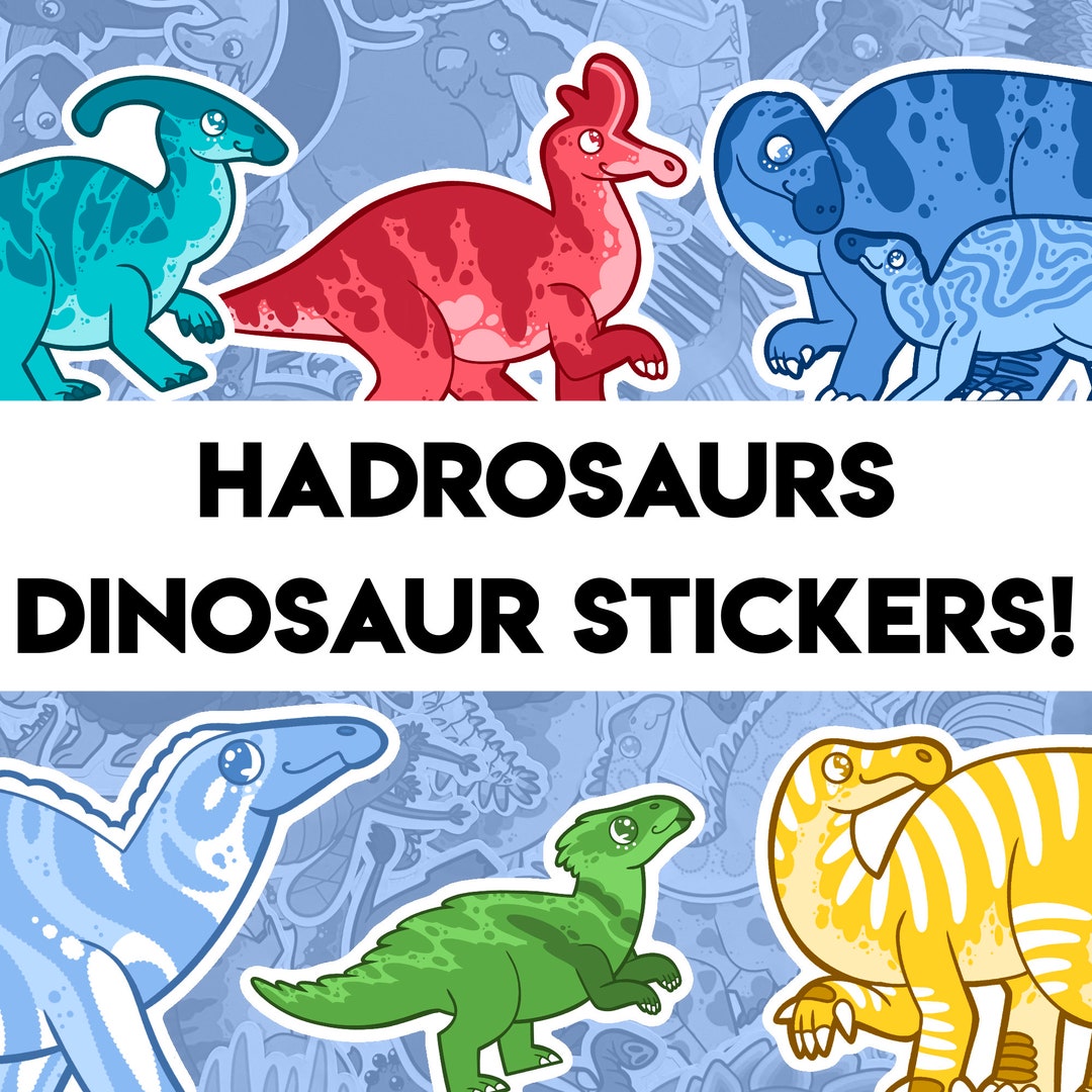 Hadrosaurs! - 14 Dinosaur Paleontology Stickers - Maiasaura ...