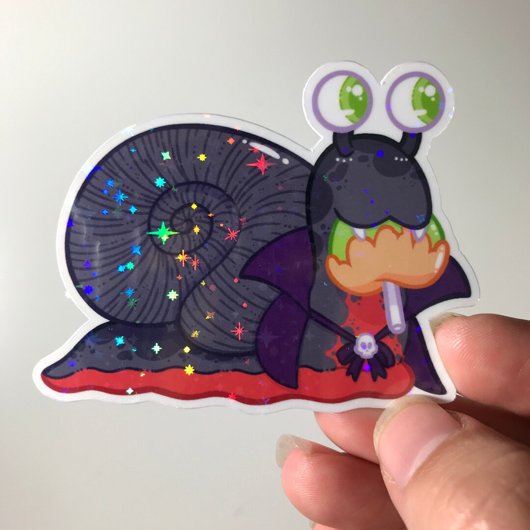 Vampire Fire Snail Spooky Menagerie Day 30 Sticker 1st - Etsy