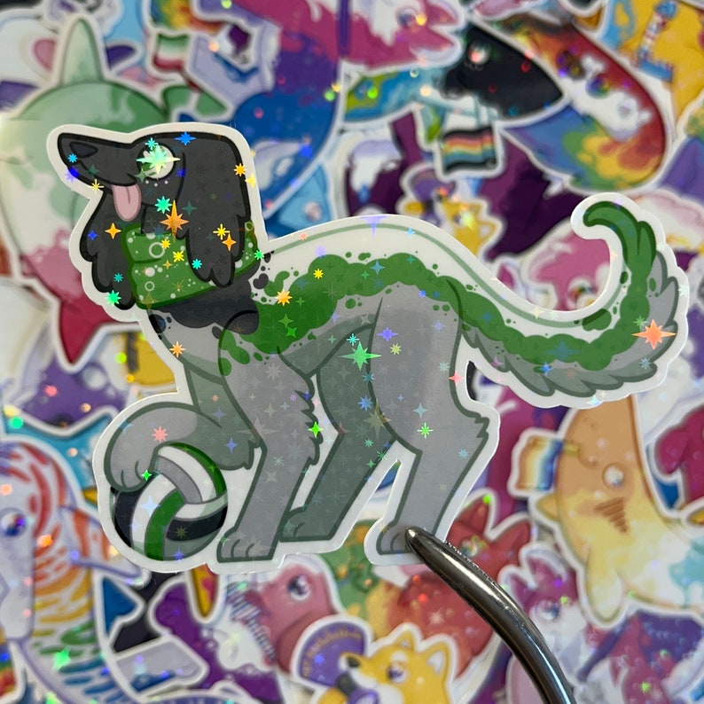 Demiromantic Pride Stickers! - Shark, Dog, Cat, Dinosaur Designs ...
