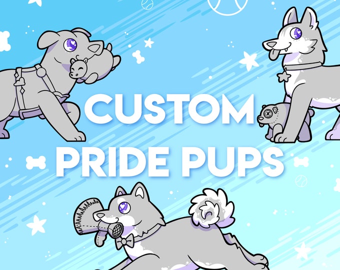 Pride Puppies Buttons 1.5 In Cute Dogs Pride Flag Pinback Button Set ...