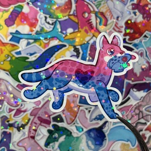 Biromantic Pride Stickers! - Shark, Dog, Cat, Dinosaur Designs ...