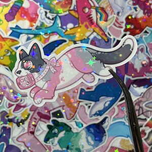 Demigirl Pride Stickers! - Shark, Dog, Cat, Dinosaur Designs ...