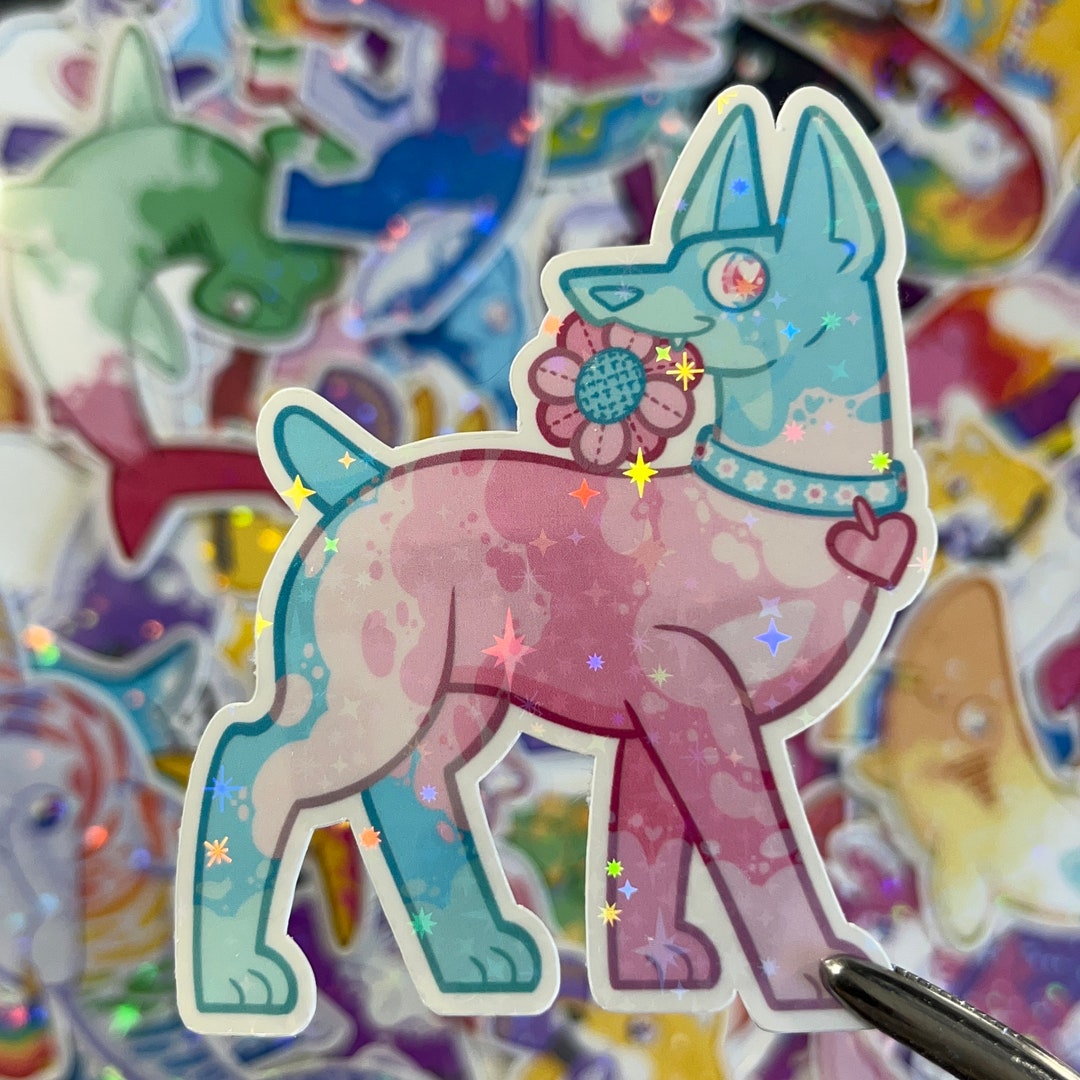 Trans Fem Pride Flag Doberman LGBT Pride Pup Sticker Big & - Etsy